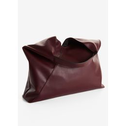 bonprix XXL-Soft Shopper, rot, Gr.31,5x45 cm, Modischer Soft Shopper mit viel Stauraum