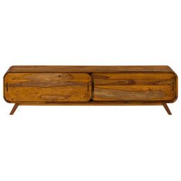 TV-Board Sheesham 192x40x48 hellbraun lackiert MAILAND #129