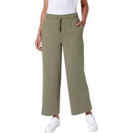 CR&Eacute;ATION L Damen Sweathose mit Rundum-Dehnbund khaki Gr&ouml;&szlig;e 38