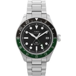 Timex Waterbury Heritage Silber Herren Armbanduhr TW2Y60800
