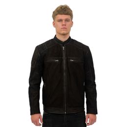 Herren-Racer-Bikerjacke aus Buff-Leder &ndash; Wien