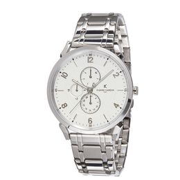 Pierre Cardin Pigalle Boulevard Silber Herren Armbanduhr CPI.2027