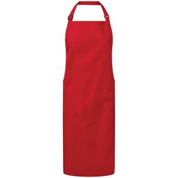 Premier Unisex Erwachsene Bio Fairtrade zertifiziert Vollsch&uuml;rze (rot)