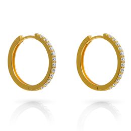 Orphelia 'Fay' Creolen f&uuml;r Damen aus 925er Sterlingsilber - Gold ZO-7557/G