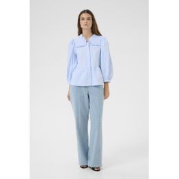 Karen Simonsen Langarm-Bluse Feminine Pearl Blue