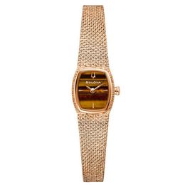 Bulova Goddess Of Time ros&eacute;gold Damen Armbanduhr 97L185