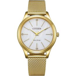 Citizen Gold Damen Armbanduhr EM1222-87A