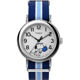 Timex Peanuts Weekender Pickleball Blau Unisex Armbanduhr TW2Y50600