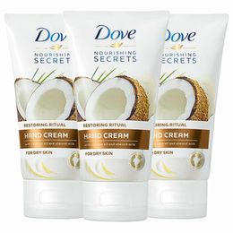 Dove N&auml;hrende Geheimnisse Belebendes Ritual Handcreme Kokosnuss 3 x 75ml