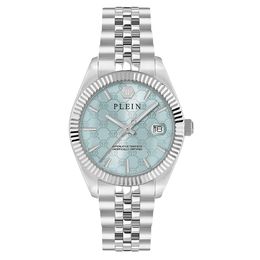 Philipp Plein Date Superlative Silber Damen Armbanduhr PWYFA0726