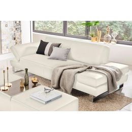 3-Sitzer W.Schillig "taboo Designsofa mit hohem Sitzkomfort, Breite 232cm, Sitztiefe 59cm", wei&szlig; (wei&szlig; z59), B:232cm H:76cm T:91cm, Flachgewebe S22 (100% Polyester);Stoff S37 (100% Polyester): Luxus-Microfaser in Lederoptik;Longlife Xtra-Leder Z59: Glattleder mit modischer Pr&auml;gung. Hautst&auml;rke 0, 9 - 1, 1 mm;Longlife Xtra-Leder Z69: Das feinnarbige, gedeckte Softleder Z69 besticht durch seine au&szlig;er