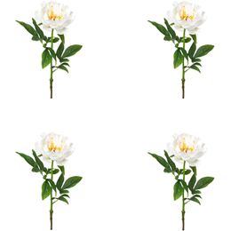 Kunstblume Creativ green "Peonie", wei&szlig;, H:51cm, Obermaterial: 80% Polyester, 20% Polyethylen, Kunstpflanzen