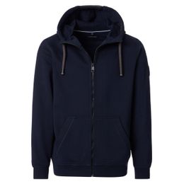 Sweatjacke Casamoda "Casamoda Sweatjacke uni", Herren, Gr. L, dunkelblau, 60% Baumwolle, 40% Polyester, Sweatjacken Sweatjacke
