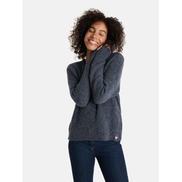 LIEBLINGSST&Uuml;CK Strickpullover LIEBLINGSST&Uuml;CK "S&ouml;lveL", Damen, Gr. 38, 980, anthra, 34% Polyamid, 33% Alpaka, 33% Wolle, weit, V-Ausschnitt, Pullover Strickpullover, mit Alpakawolle und Wolle