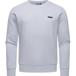 Sweater Ragwear "Indie", Herren, Gr. XL (54), grau (stein), Sweatware, 70% Baumwolle, 30% Polyester, gerade h&uuml;ftlang, Rundhals, &Auml;rmel ohne &Auml;rmelschlitz Rippb&uuml;ndchen, Sweatshirts Sweater, Cooler Basic Herren Pullover