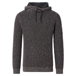 Strickpullover Casamoda "Casamoda Pullover uni", Herren, Gr. XL, braun, 97% Baumwolle, 3% Polyamid, Pullover Strickpullover