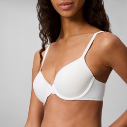 B&uuml;gel-BH "LL FULL COVERAGE", Damen, Gr. 85, Cup B, wei&szlig;, Obermaterial: 79% Polyamid, 21% Elasthan, Calvin Klein Underwear, unifarben, Basic, k&ouml;rpernah, BHs B&uuml;gel-BH, mit Logo an den Riemen