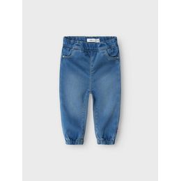 Loose-fit-Jeans name it "NBFROSE LOOSE R JEANS 1550-TO NOOS", Jungen, Gr. 68, N-Gr, blau (medium blau denim), Denim/Jeans, Obermaterial: 57% Lyocell (TENCEL&trade;), 31% Polyester, 10% Viskose, 2% Elasthan, Abriebeffekte, loose fit kn&ouml;chellang, Jeans