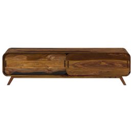 TV-Board Sheesham 192x40x48 dunkelbraun lackiert MAILAND #229