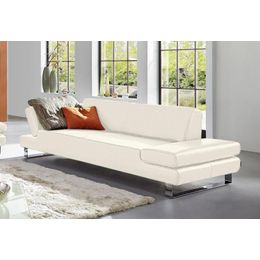 3-Sitzer W.Schillig "taboo Designsofa mit hohem Sitzkomfort, Breite 232cm, Sitztiefe 69cm", wei&szlig; (wei&szlig; z59), B:232cm H:76cm T:101cm, Flachgewebe S22 (100% Polyester);Stoff S37 (100% Polyester): Luxus-Microfaser in Lederoptik;Longlife Xtra-Leder Z59: Glattleder mit modischer Pr&auml;gung. Hautst&auml;rke 0, 9 - 1, 1 mm;Longlife Xtra-Leder Z69: Das feinnarbige, gedeckte Softleder Z69 besticht durch seine au&szlig;e