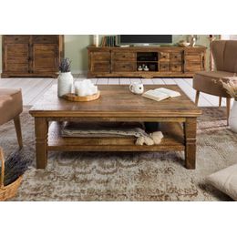 Couchtisch Mango 120x75x45 dunkelbraun ge&ouml;lt RODEZ #123