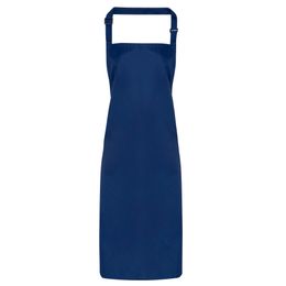 Premier - Herren/Damen Unisex Sch&uuml;rze, mit Latz (Marineblau)