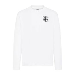 !Solid Langarmshirt SOLID "Langarmshirt SDOdani", Herren, Gr. XL, wei&szlig;, Obermaterial: 50% Baumwolle CO. 50% Polyester PES., Shirts Langarmshirt
