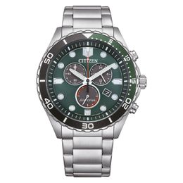 Citizen Of Sporty Aqua Herren Silberuhr AT2561-81X