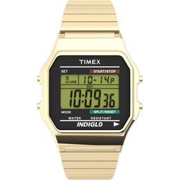 Timex Main Street Classic Digital Gold Herren Armbanduhr T78677