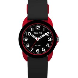 Quarzuhr Timex "TIME TEACHER", schwarz, Armbanduhren, Kinder, Quarzuhr, Armbanduhr, Kinderuhr, Lernuhr, Geburtstag, Schulanfang, Geschenkidee
