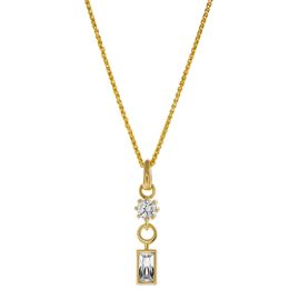 Orphelia 'Madelyn' Damen-Anh&auml;nger aus 925er Sterlingsilber mit Kette &ndash; Gold ZH-7583/G