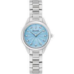 Bulova Sutton Damen Silberuhr 96P250