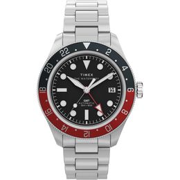 Timex Waterbury Heritage Silber Herren Armbanduhr TW2Y60600