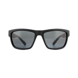 Polaroid Sport Wrap Mens Schwarz Grau Polarisierte Sonnenbrille
