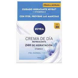 Nivea Erfrischende Tagescreme Mit Feuchtigkeitsspendendem Und Erfrischendem Lichtschutzfaktor 30, 50 ml