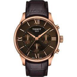 Tissot Chemin Des Tourelles Braun Herren Armbanduhr T1394623629800