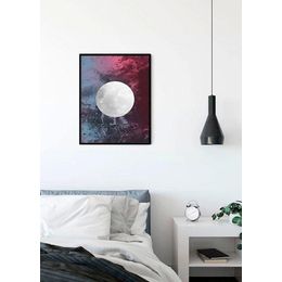 Bild Komar "Solum Luna", bunt (farbe bild(er): bunt), B:30cm H:40cm, Holz, Papier, Bilder, Bild, Wandbild zur Dekoration - ohne Rahmen