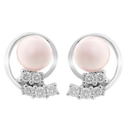Orphelia 'Alanna' Ohrstecker f&uuml;r Damen aus 925er Sterlingsilber - Silber ZO-7117