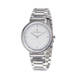 Pierre Cardin Belleville Park Silber Herren Armbanduhr CBV.1022