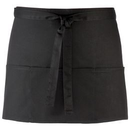 Premier Ladies/Womens Colours 3 Pocket Sch&uuml;rze (2er Pack) (Schwarz)