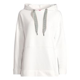 Kapuzenpullover SALZHAUT "Hoodie Netwieser", Damen, Gr. XS, wei&szlig; (sanftes wei&szlig;), Obermaterial: 65% Baumwolle CO. 35% Polyester PES., Pullover Kapuzenpullover