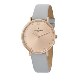 Pierre Cardin Belleville Simplicity Grau Damen Armbanduhr CBV.1011