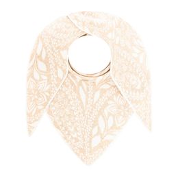 Dreieckstuch Zwillingsherz "Paisley Bl&auml;tter", Damen, hellbeige, Baumwollmischung, Modet&uuml;cher, blumiges Muster, tolles Accessoire, vielseitig tragbar