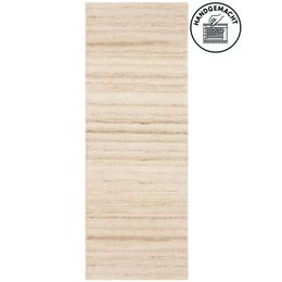 L&auml;ufer Theko "Janne, Berber Teppich, reine Wolle, meliert, handgearbeitet" Gr. 11, beige (natur beige), B:70cm H:20mm L:240cm, Wolle, Teppiche, L&auml;ufer, handgetuftet, Wohnzimmer, Schlafzimmer, Flur, Teppich-L&auml;ufer, Br&uuml;cke