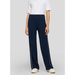 Jerseyhose Rabe "Hose", Damen, Gr. 52, Normalgr&ouml;&szlig;en, dunkelblau, 48%Polyester 47%Viskose 5%Elasthan, unifarben, straight fit, Hosen Jerseyhose