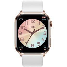 Ice Watch Ice Smart 2.0 - Ros&eacute;gold Unisex Wei&szlig;er Uhren 022537