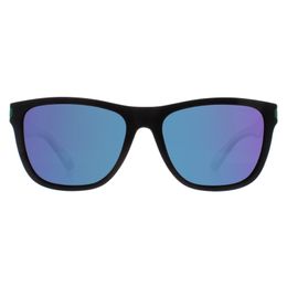 Polaroid Square Unisex Matt Schwarz Gr&uuml;n Grau Gr&uuml;n Spiegel Polarisiert PLD 2138/S