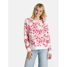 LIEBLINGSST&Uuml;CK Sweatshirt LIEBLINGSST&Uuml;CK "LanaL", Damen, Gr. L, 110p4, sanftes wei&szlig;, 100% Baumwolle, normal, Rundhals, Sweatshirts Sweatshirt, aus 100% Baumwolle