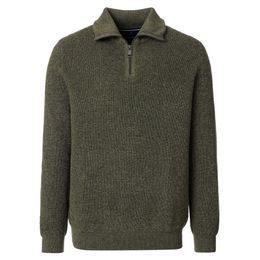 Troyer Casamoda "Casamoda Stricktroyer uni", Herren, Gr. L, gr&uuml;n, 60% Baumwolle, 40% Polyacryl, Pullover Troyer