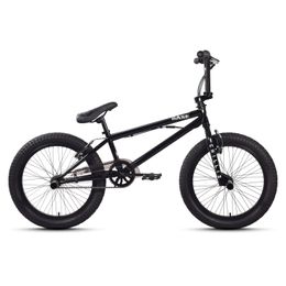 BMX-Rad CHILLIZ "XB.01" Gr. 25, schwarz, schwarz, Fahrr&auml;der, Kinder, 25cm, 20 Zoll (50,80cm) hinten: 20 Zoll (50,80cm)